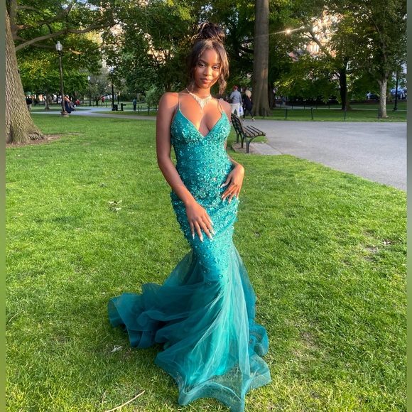 Amelia Couture | Dresses | Floral Mermaid Gown By Amelia Couture Prom ...